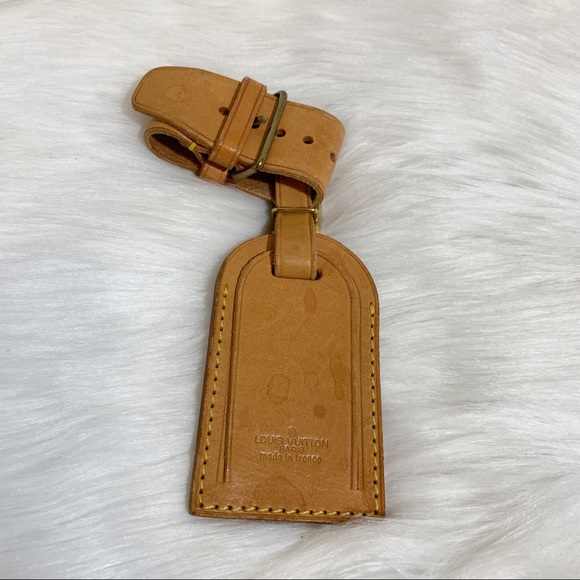 Louis Vuitton | Accessories | Authentic Louis Vuitton Leather Name Tag ...